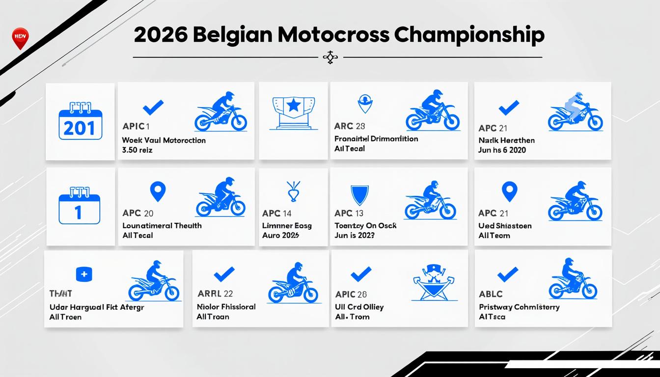 Championnat de Belgique de Motocross 2026 : Découvrez les Douze ...